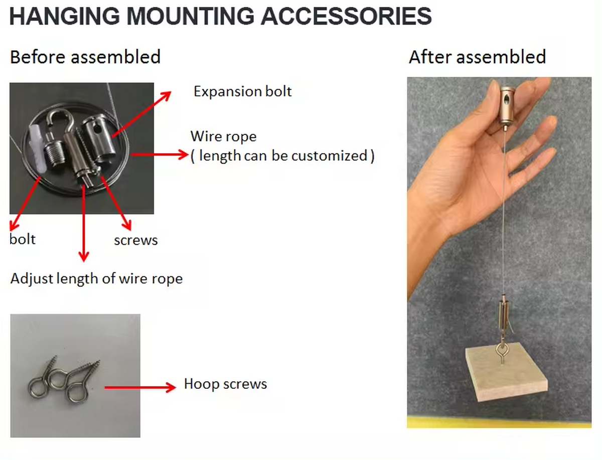Ceiling Suspension Hook for Acoustic Panels - Perfect Acoustic